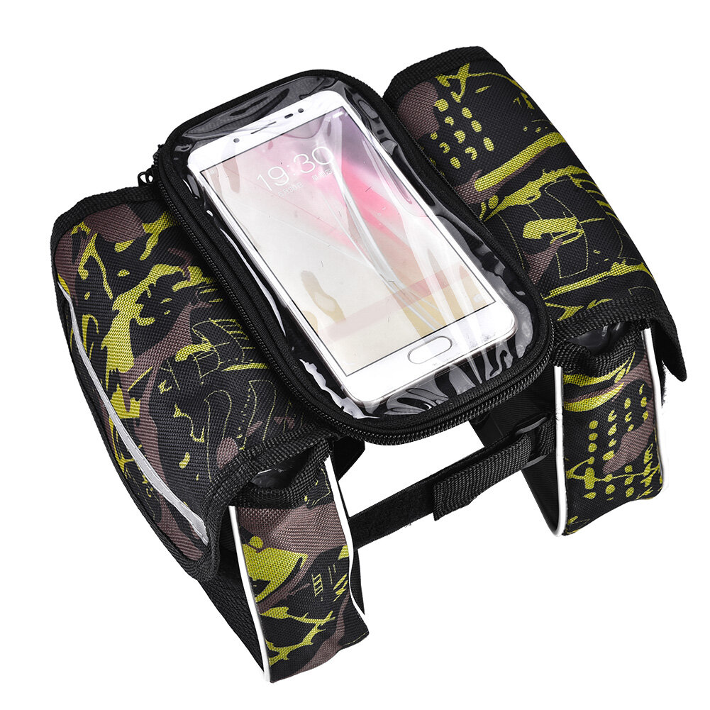 Водонепроницаемая сумка на переднюю камеру велосипеда, чехол для мобильного телефона, аксессуар для велосипеда (зеленый)