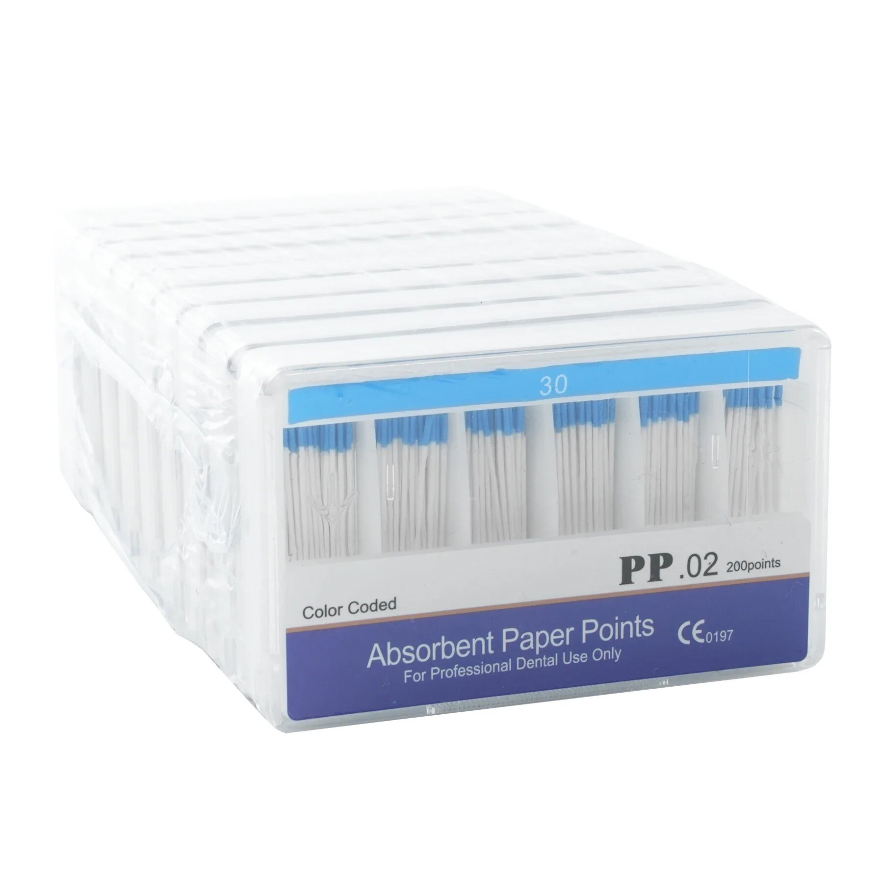 Стоматологическая абсорбирующая бумага SYNI, точки 0,02, 10 шт. 02taper 30