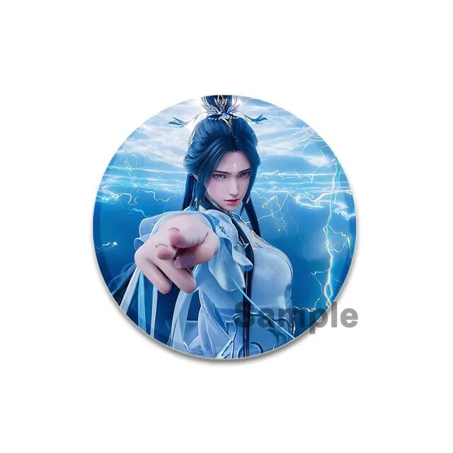 Zhu Xian китайская аниме династия нефрита круглые булавки Мультяшные персонажи значки косплей ручной работы DIY брошь декоративная одежда подарки