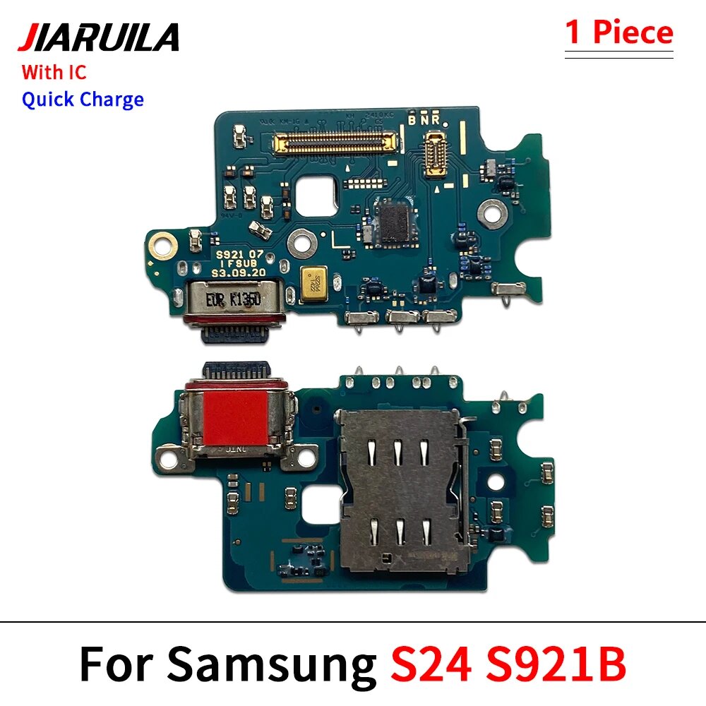 Новый для Samsung S24 S23 S22 Plus Ultra S21 Fe G990B S906B S901B S908B USB-порт для зарядки, разъем для зарядного устройства, док-станция, разъем, плата Flex S24 S921B With IC