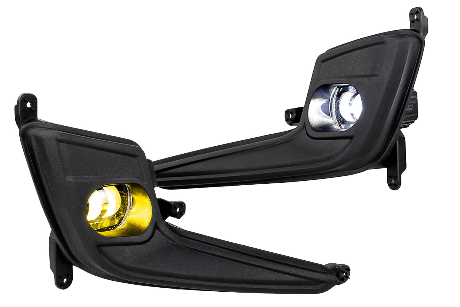 ПТФ светодиодные двухцветные (бело-синий 6000К и желтый 3000К) 50W, 8600lux Sal-Man на KIA Rio 3 2011-2015 г. в.