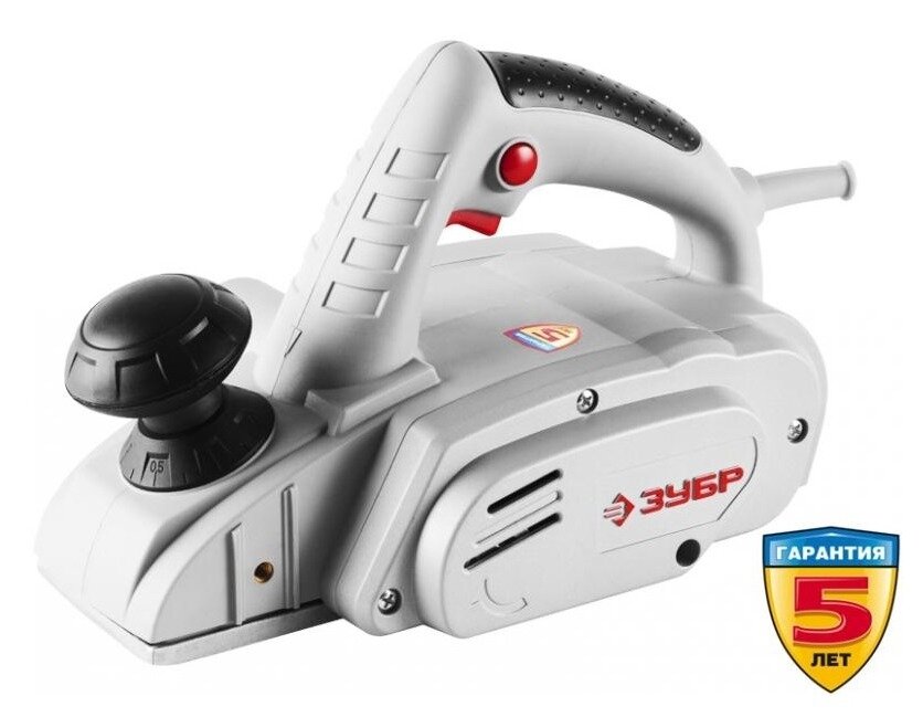 Электрорубанок Зубр ЗР-750 с системой удаления опилок, глубина 2мм, ширина 82мм, 16000об/мин, 750Вт / пильно-отрезные инструменты