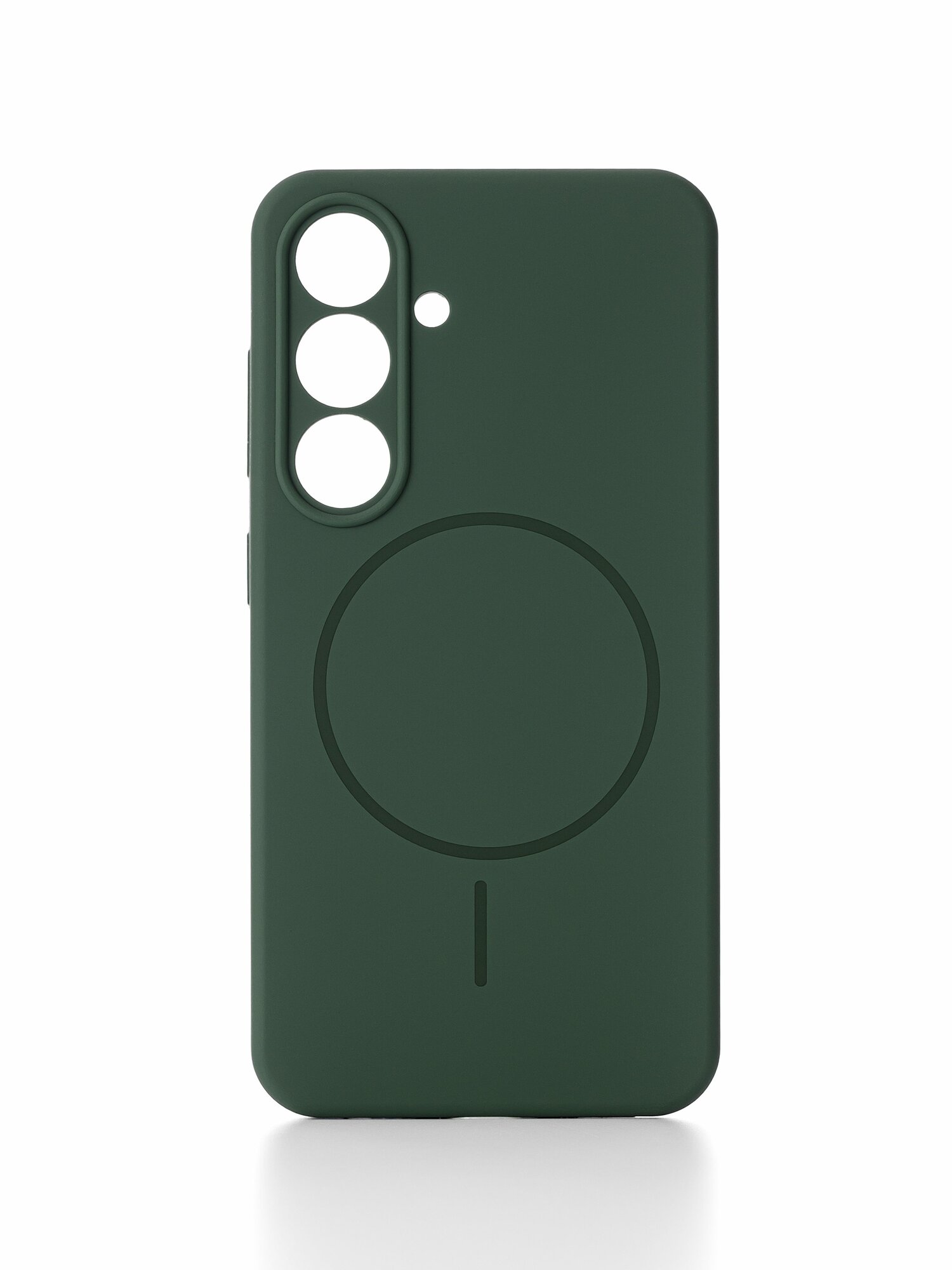 Чехол на Samsung Galaxy S25 силиконовый с MagSafe зеленый, чехол для Самсунг С25, silicone case