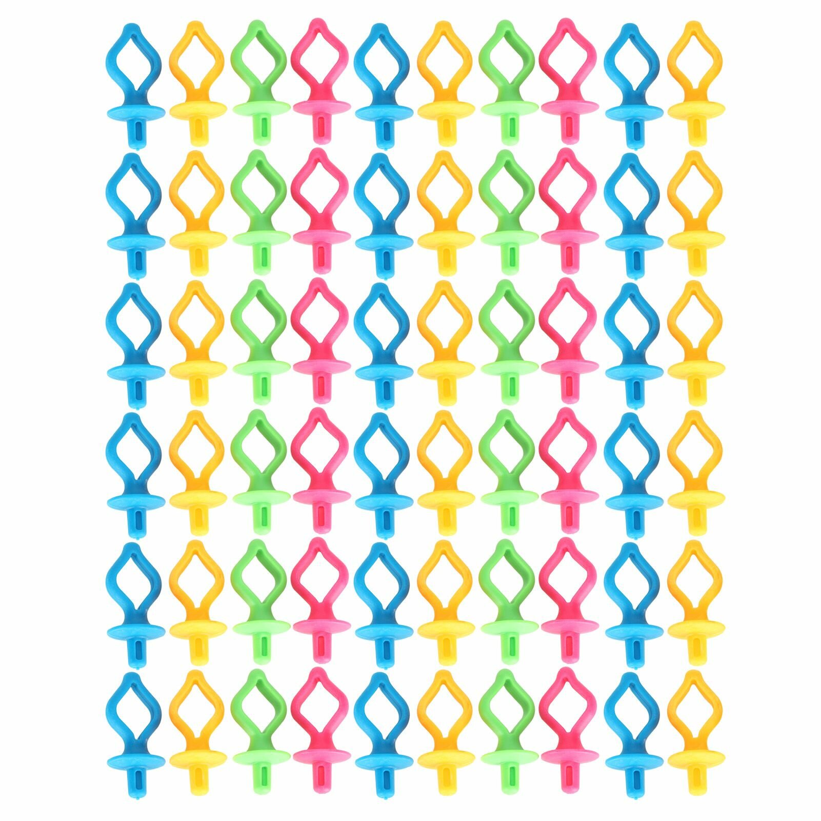 60 шт, фиксирующий зажим для шпульки, силиконовая катушка с защитой от падения, швейная вышивка в форме соски