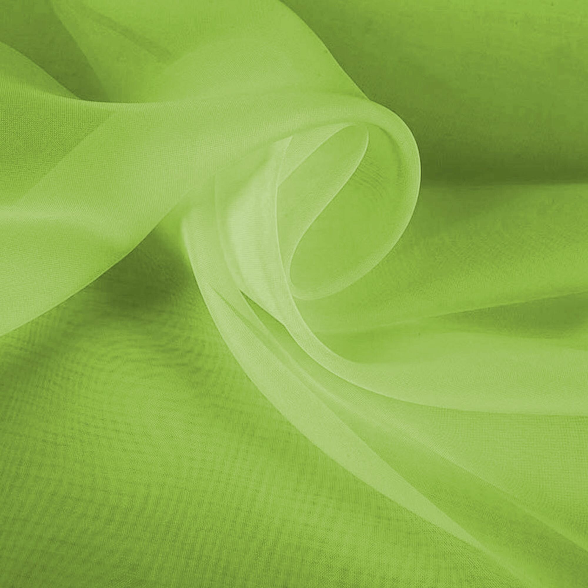 Вуаль, отрез шириной 1 метр, высотой 2,8 метра, цвет зеленый