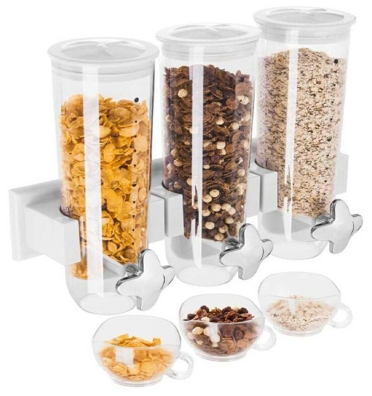 Диспенсер кухонный для круп и сыпучих продуктов / дозатор для хранения