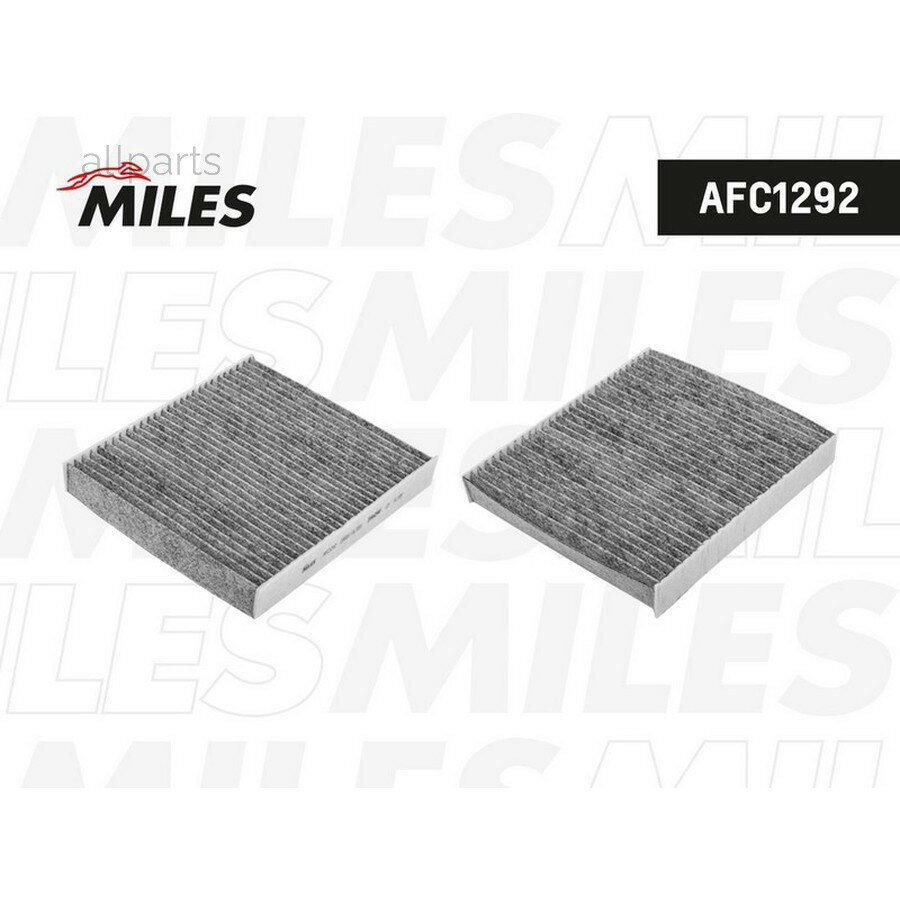 MILES AFC1292 Фильтр салона AUDI A3/SKODA OCTAVIA/VW GOLF 12- угольный