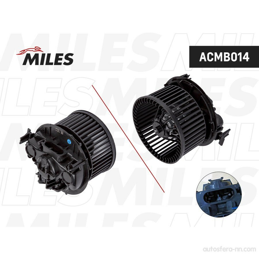 MILES ACMB014 Мотор отопителя RENAULT MEGANE