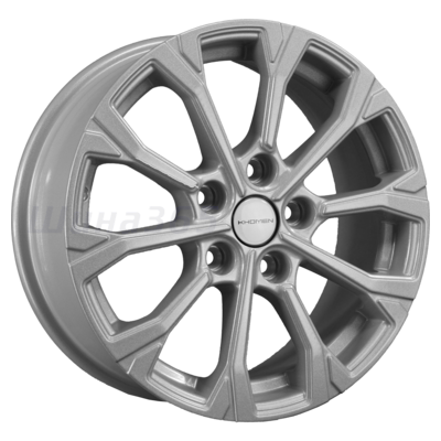 Литой колесный диск Khomen Wheels KHW1605 (Huyndai/Kia) 6,5x16/5x114,3 ET44 D67,1 F-Silver