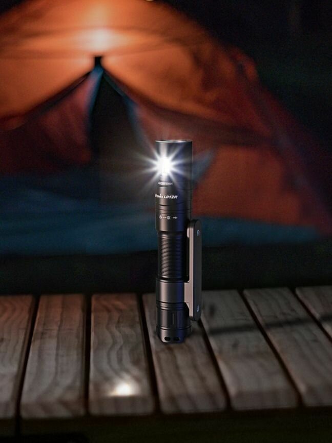 Фонарь Fenix LD12R Dual Light два источника света, для работы и бытовых нужд, магнитная клипса