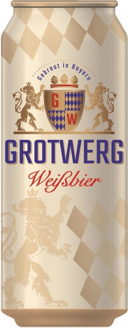 Пиво "Grotwerg" Weissbier, in can, 0.5 л