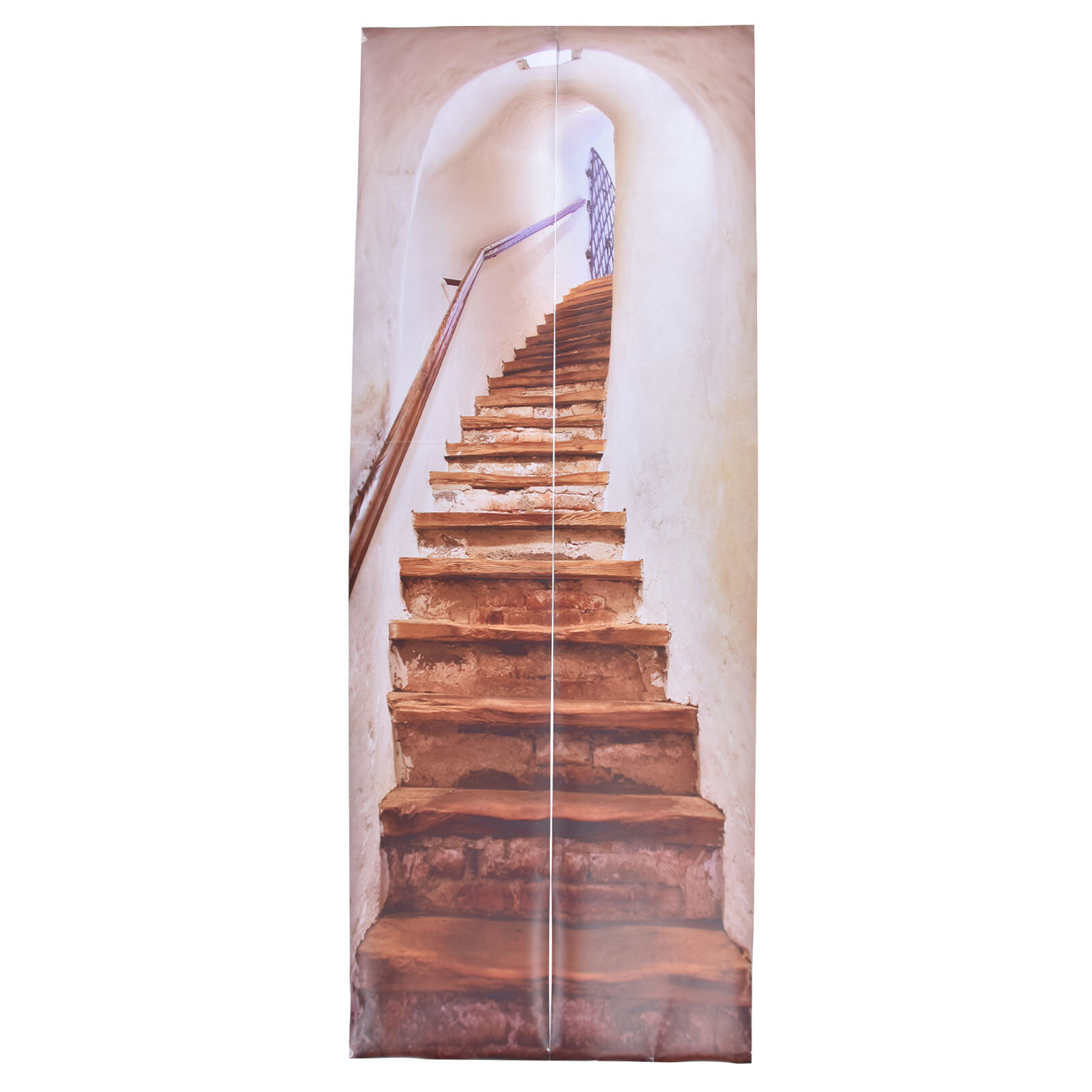 77x200 см ПВХ 3D Наклейка на дверь Наклейки на стену Домашний декор Гостиная Искусство Лестница Стиль Фреска Украшения