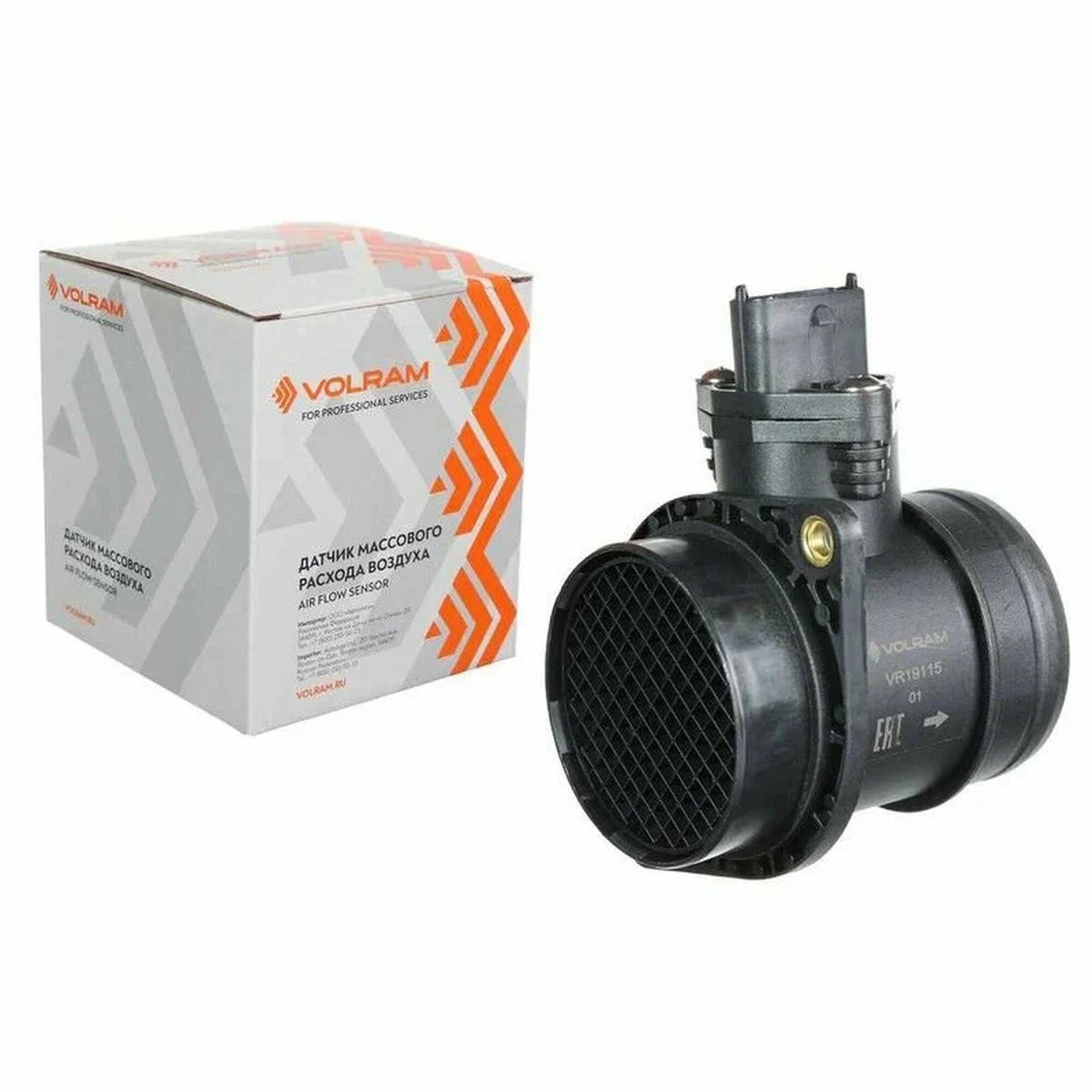 Датчик массового расхода воздуха (аналог 0280218116) для а/м FIAT Stilo; Лада Приора, Калина, VOLRAM VR19115