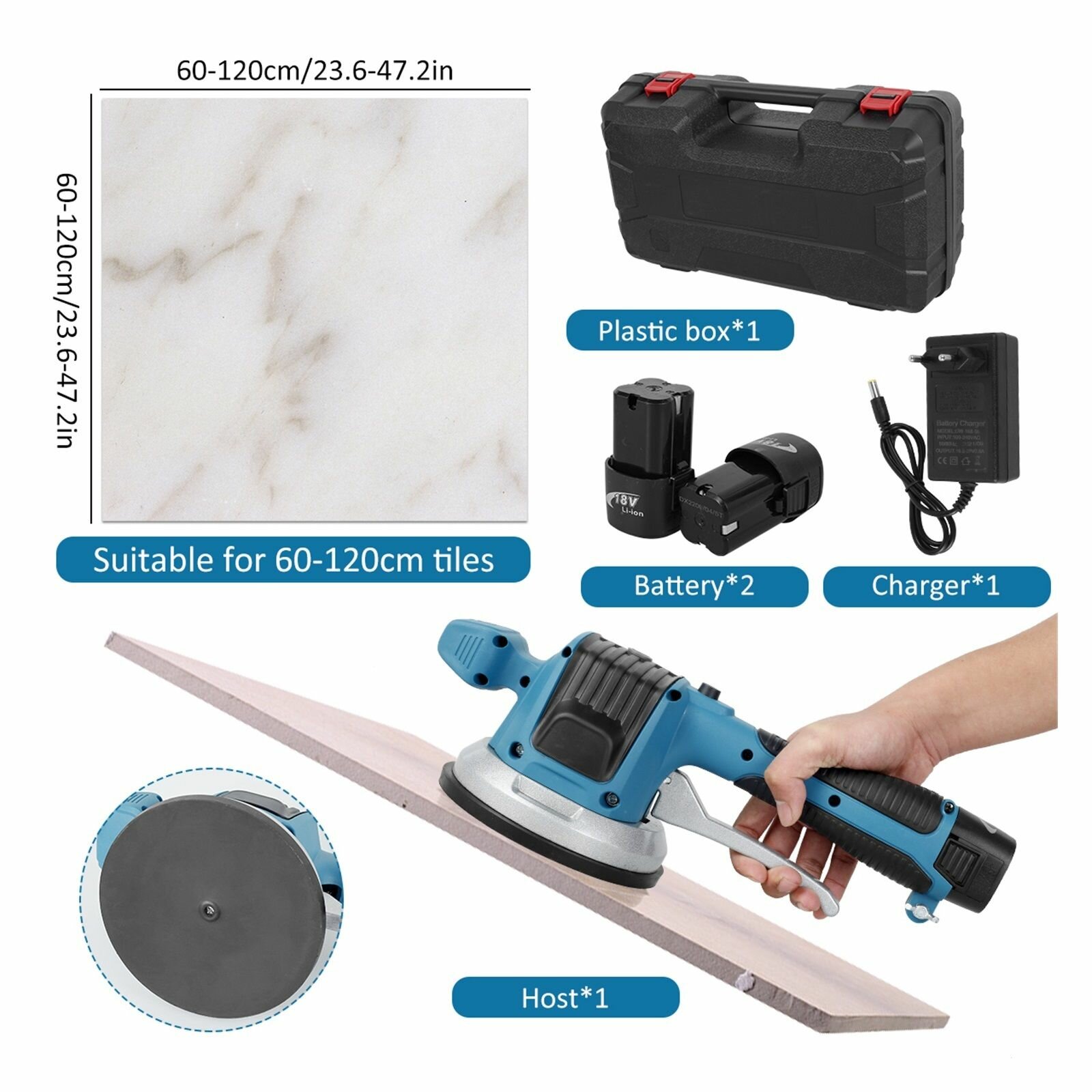 Виброприсоска для укладки плитки