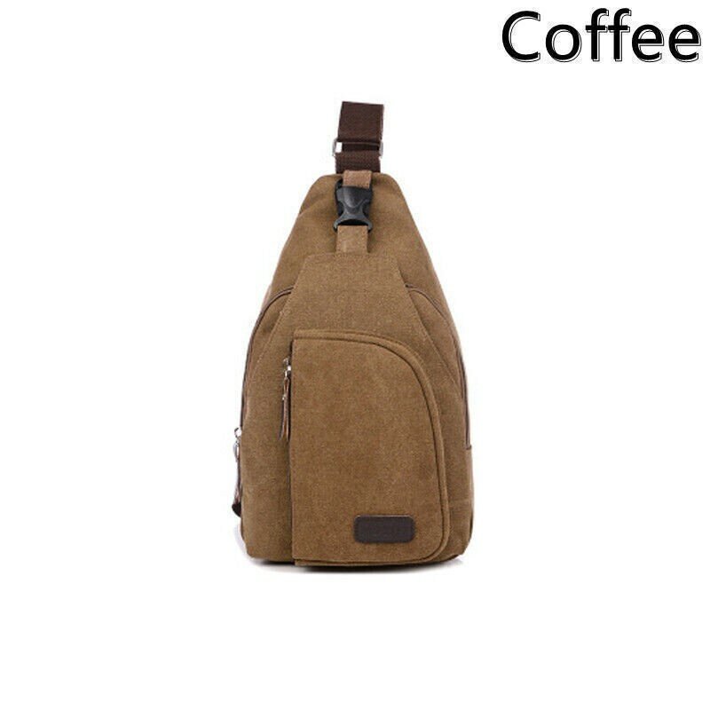 Мужская сумка-слинг через плечо, нагрудная сумка, дорожный рюкзак, легкий повседневный рюкзак из прочного материала