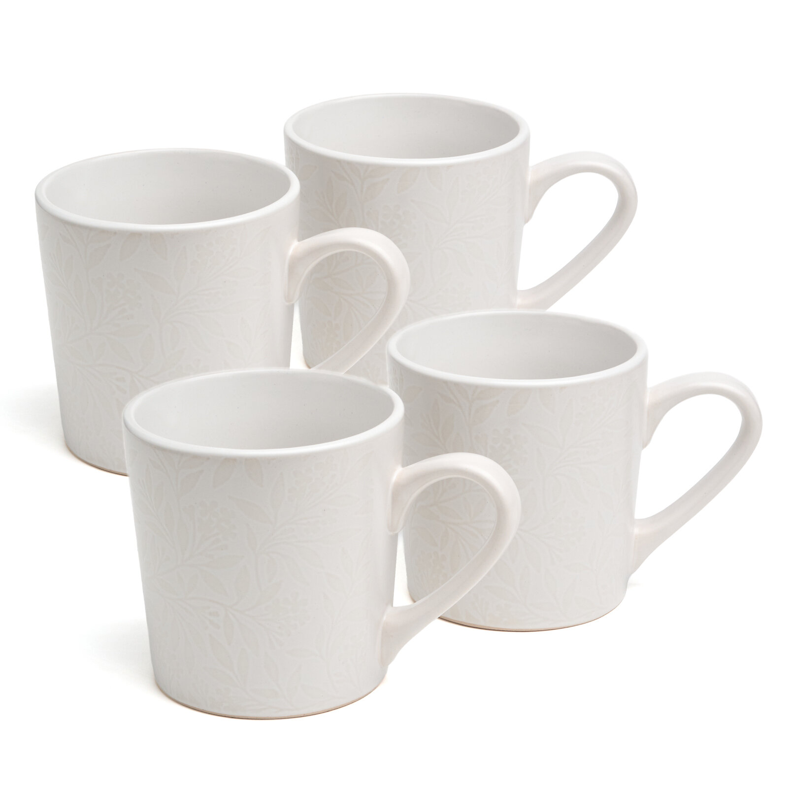 Набор кружек bronco choice white 400 мл 4 шт KSG-191-361-1