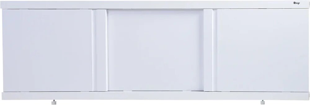 Экран Emmy Элис белый, экран под ванну, прямоугольный, с комплектом ножек