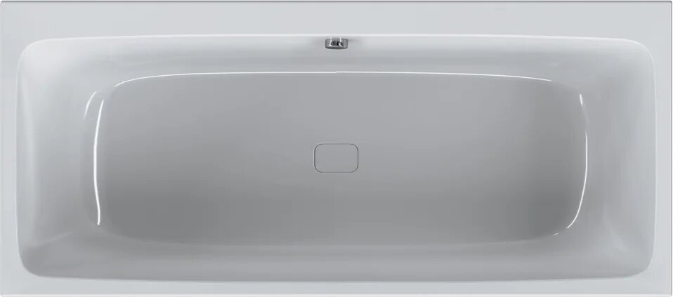 Акриловая ванна AM.PM Func 170x75, с каркасом, пристенная, белая, глянцевая, прямоугольная