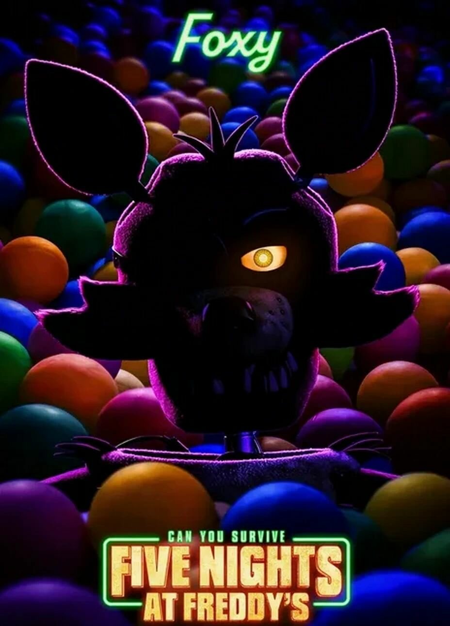 Плакат, постер Five Nights at Freddys, 2023. Пять ночей с Фредди на бумаге, размер 21х30см