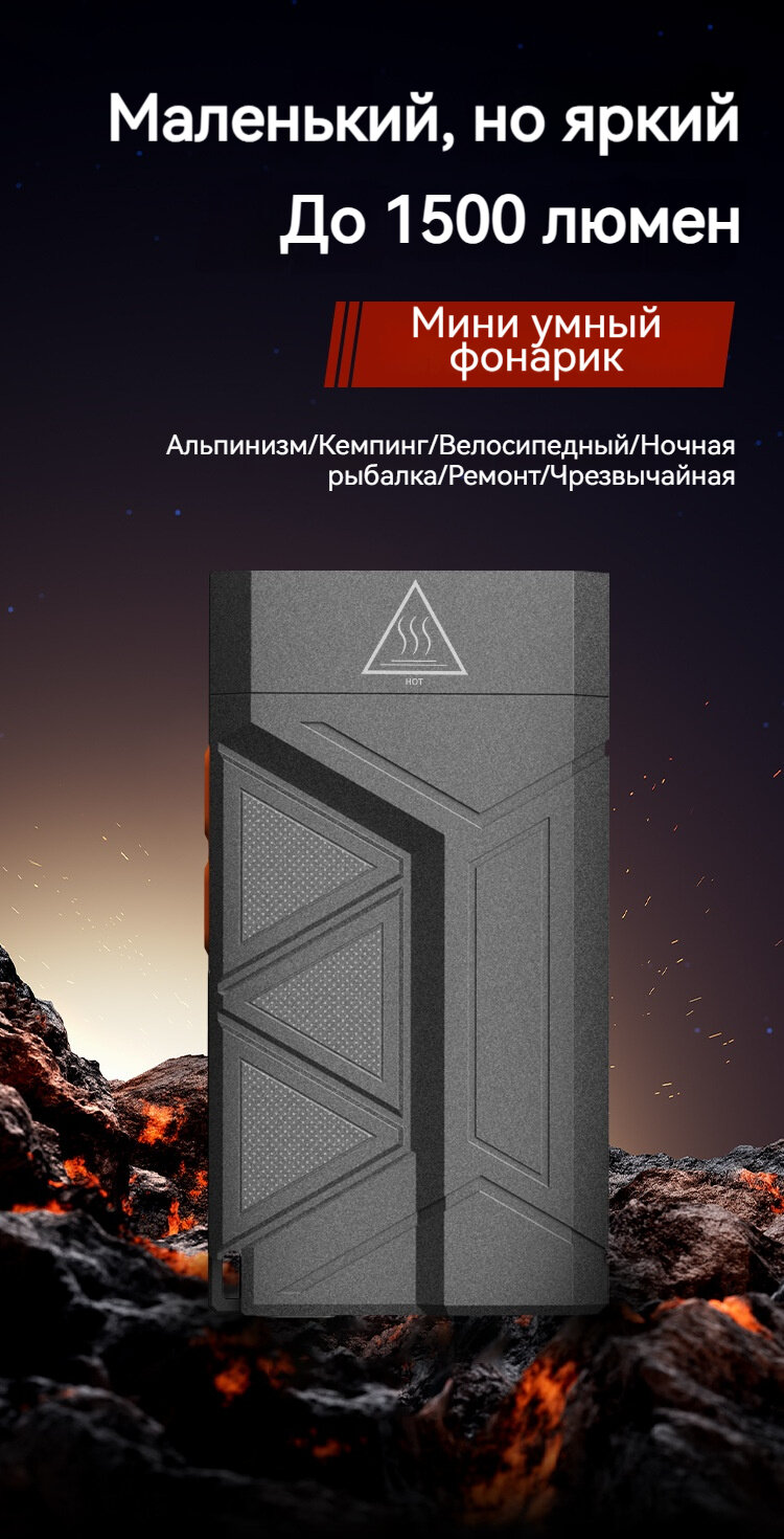 Мини мощный фонарик двойной свет магнитный портативный красный сигнал ЮСБ зарядка 18650 батарея