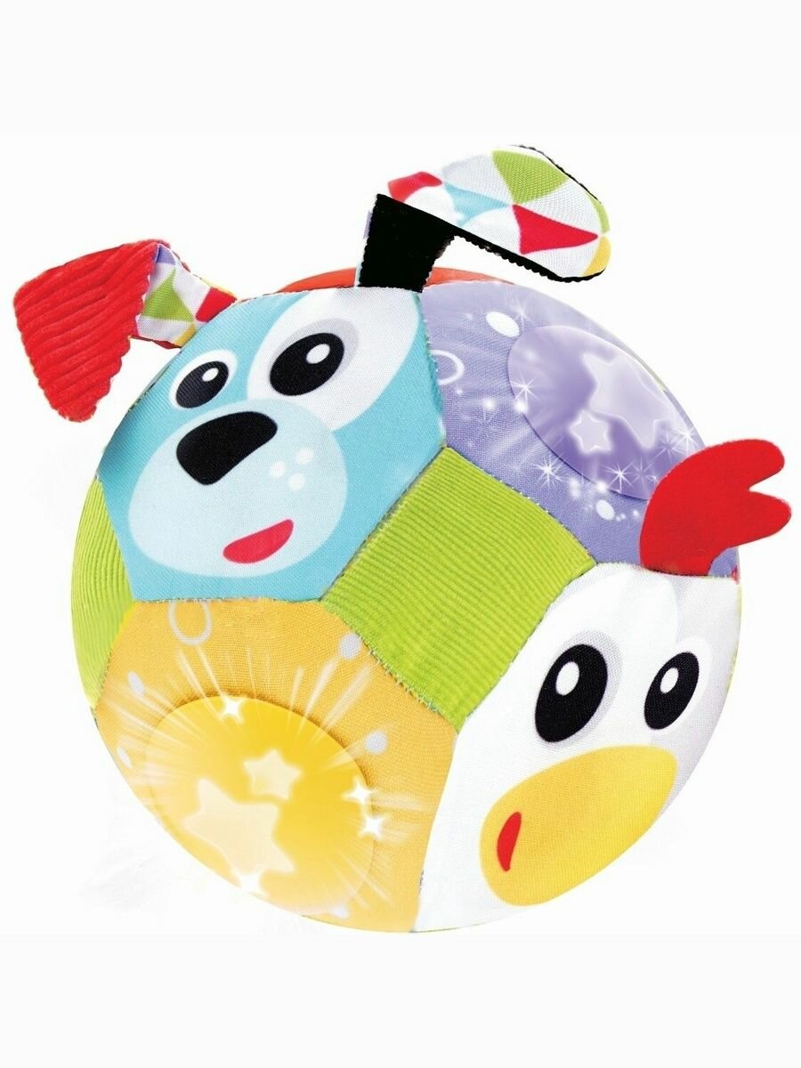 YOOKIDOO Мяч музыкальный с огоньками Мои друзья для детей от 3 месяцев