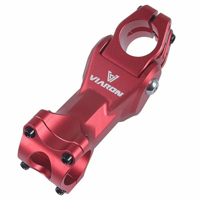 Амортизирующий вынос руля велосипеда, приподнятый вынос руля для снятия усталости талии, подходит для диаметра 28,6*31,8 мм, регулируемый угол, красный.