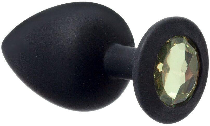 Анальная пробка Lola games Emotions Cutie Large Black golden crystal