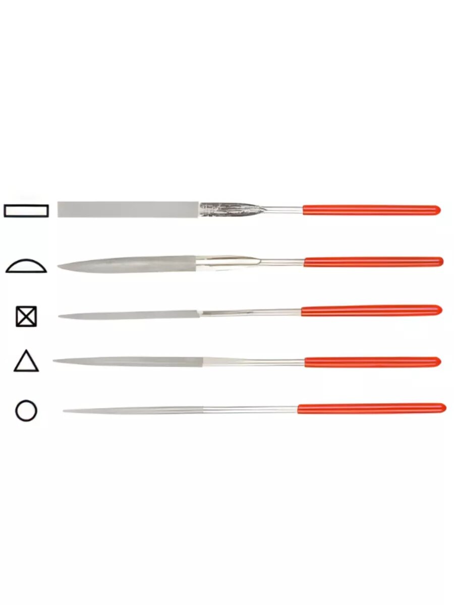 Набор надфилей алмазных 140х50х3мм 5 предметов STARTUL Profi (ST4046-5)