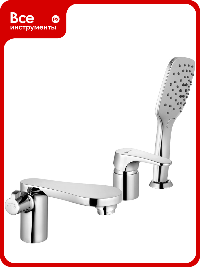 Смеситель Lemark Shift для ванны, встраиваемый LM4347C