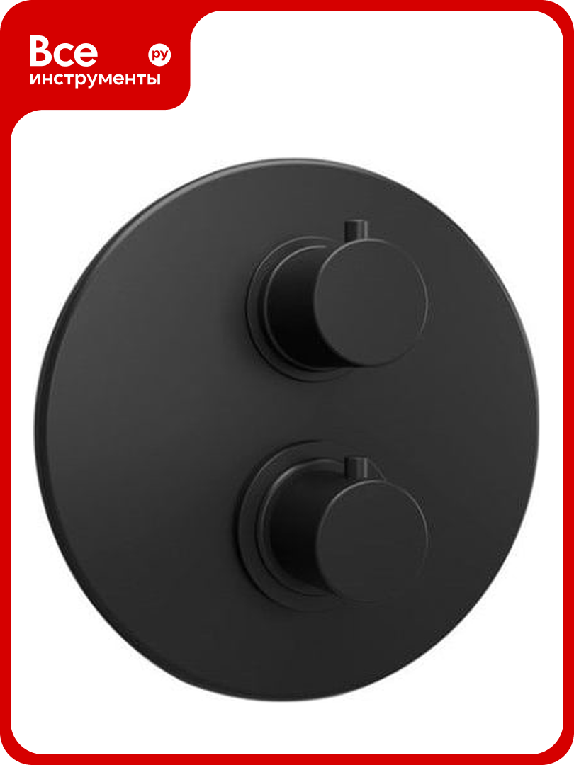 Встраиваемый смеситель для душа Paini Cox с термостатом, черный матовый, покрытие PVD 30978