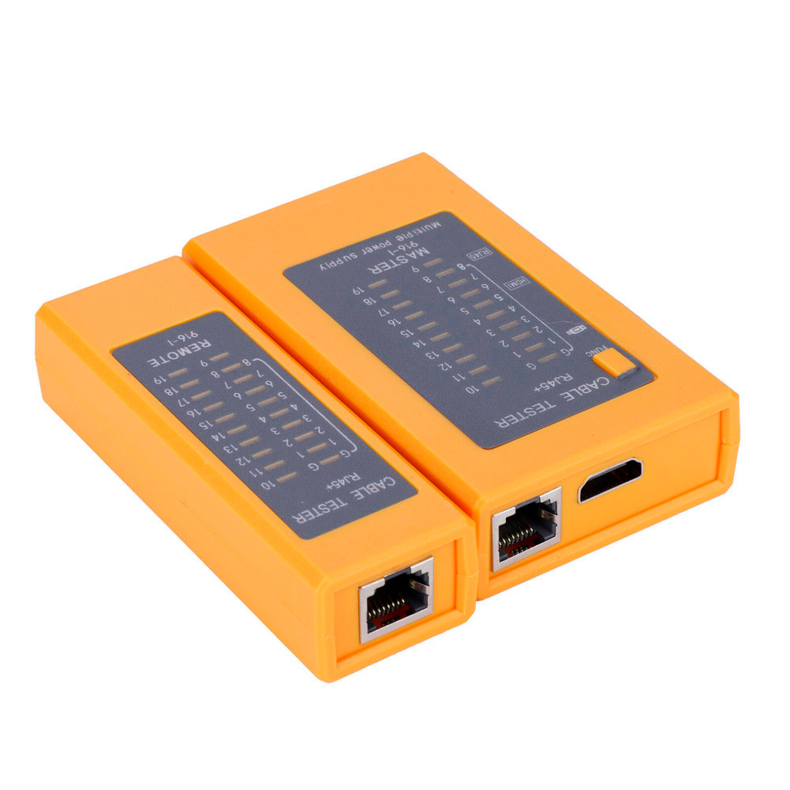 Портативный цифровой кабельный тестер HDMI, кабельный трекер RJ45, тестер высокой четкости, быстрое и точное тестирование кабеля, компактный дизайн для домашнего или офисного использования