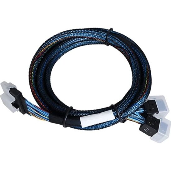 Кабель Jpc P5022DR10800-1 Slimline SASx8 74P - 2x HDmSAS x4 80см.