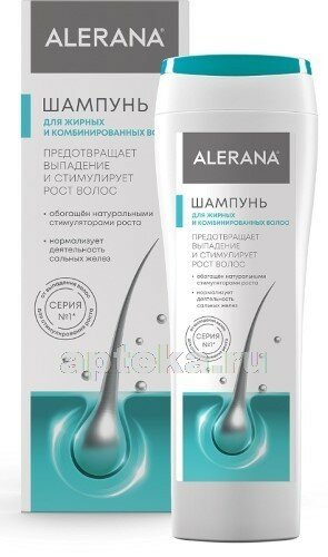 Алерана (alerana) шампунь для жирных и комбинированных волос 250 мл