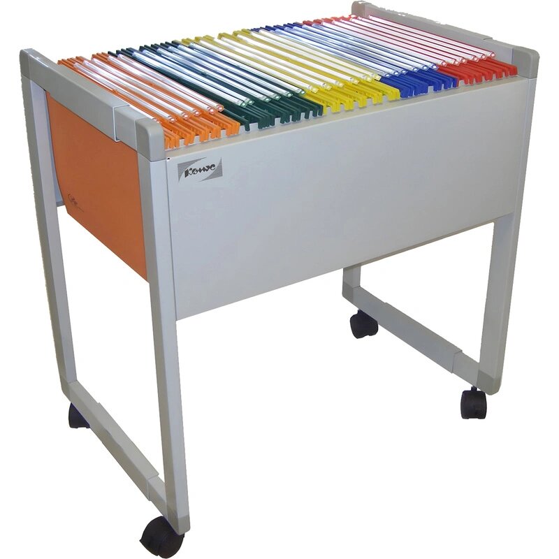 Подвесная регистратура тележка Комус на 80 папок универсальная А4/ FoolScap