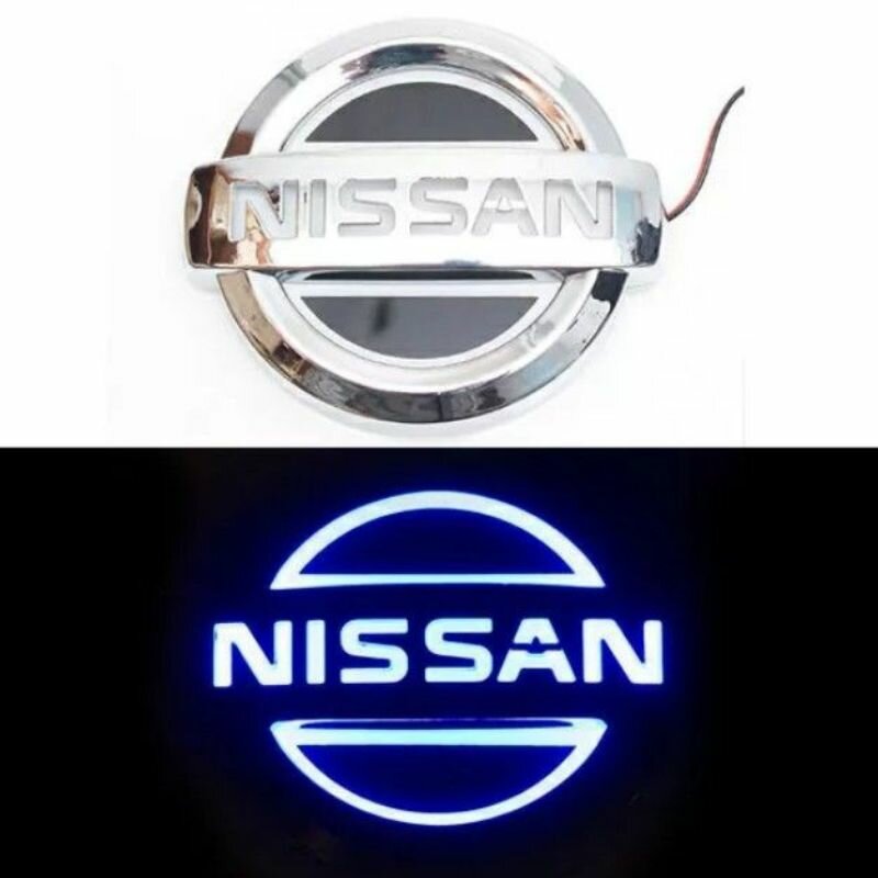 Шильдик эмблема ниссан светящаяся 5D 12V для автомобилей Nissan