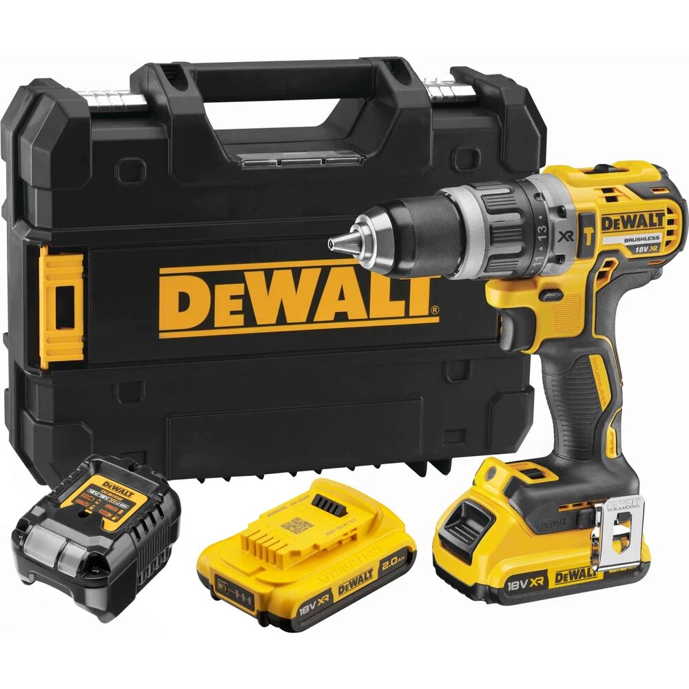 Бесщеточная ударная дрель-шуруповерт DEWALT DCD796D2 DCD796D2-QW, с каменной кладкой