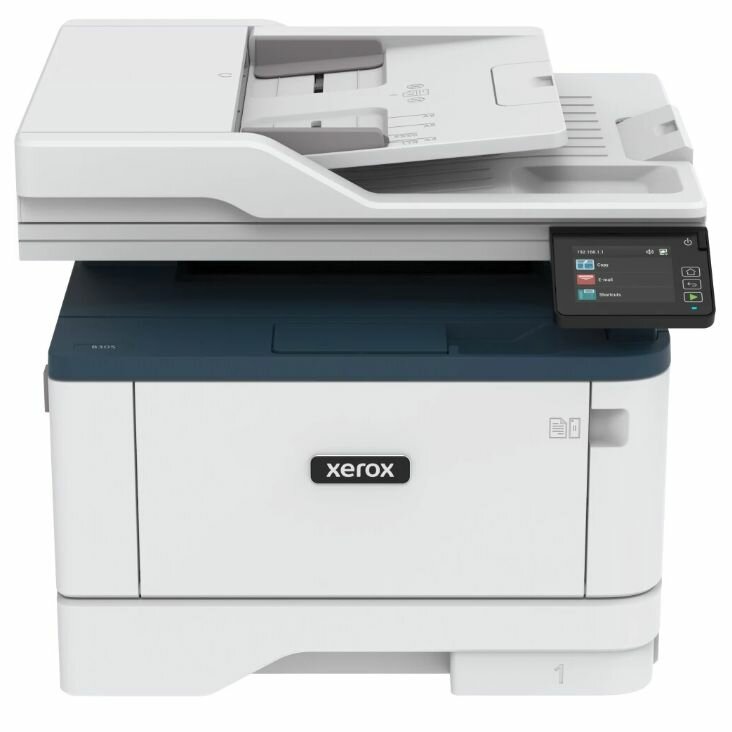 МФУ лазерное Xerox B305 (B305) белый - черно-белый, A4, 600x600 dpi, ч/б - 38 стр/мин (A4), RJ-45, USB, Wi-Fi