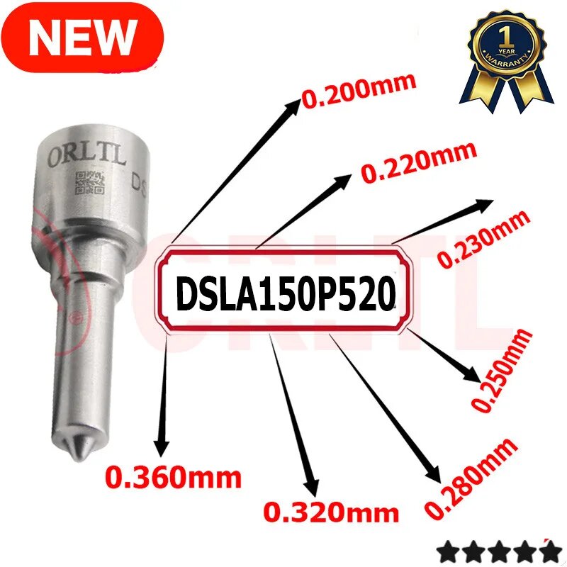 Дизельное топливо DSLA150P520, форсунка системы питания с общей топливной магистралью, DSLA 150P 520 для модели Audi Seat Skoda 1,9 2,5 TDI ORLTL, DSLA150P520-0.205mm