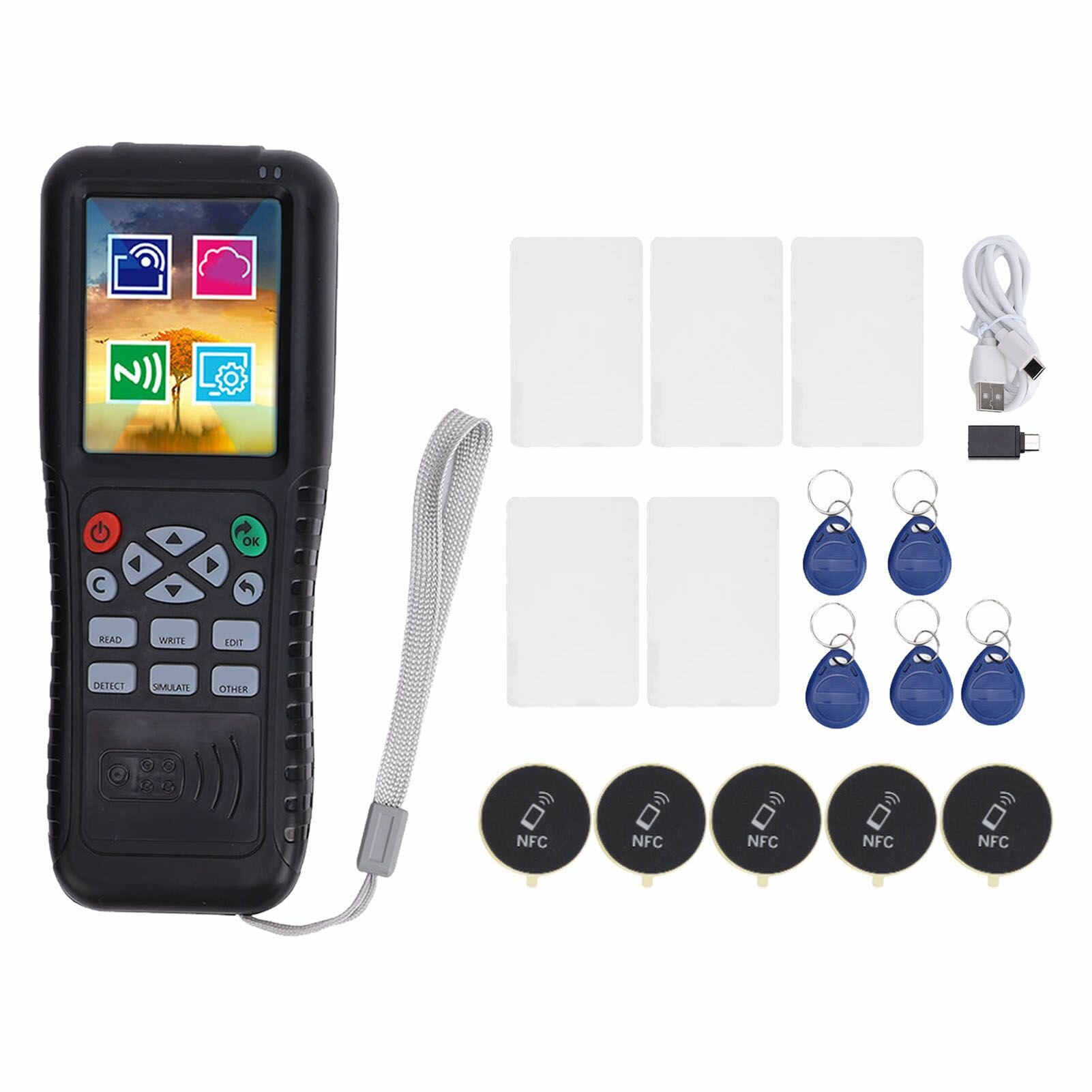 Ручной NFC-копировщик карт X100 для систем контроля доступа, поддержка многочастотного режима, USB Type C, мощная декодировка