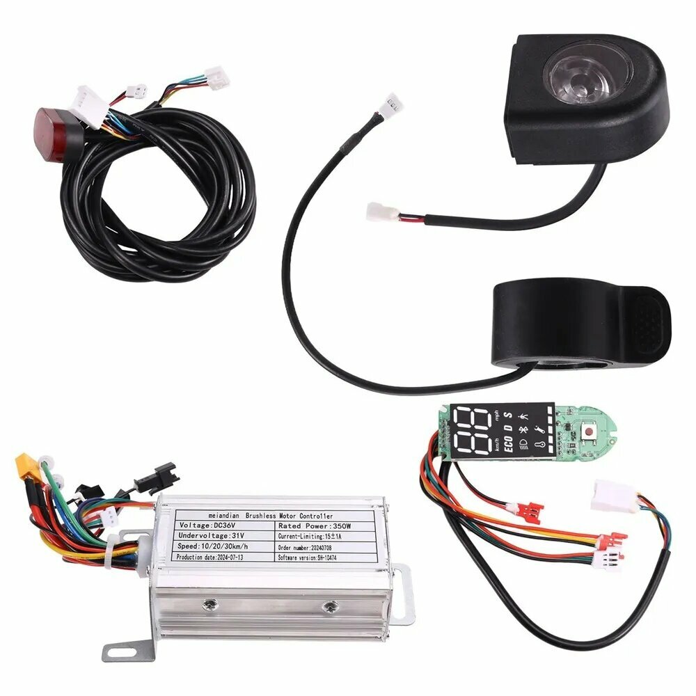 36V 350W Бесщеточный Контроллер + Bluetooth Дисплей Освещение Акселераторный Набор Для Электросамоката M365/M365 Pro