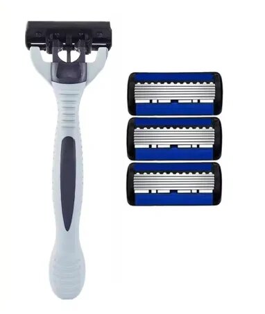Мужская бритва VWONST с 3-мя сменными кассетами, цвет 1Handle and 3Blades