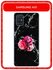 Чехол на Samsung Galaxy A51 / Самсунг Гэлакси А51 с принтом "Букет на черном мра...