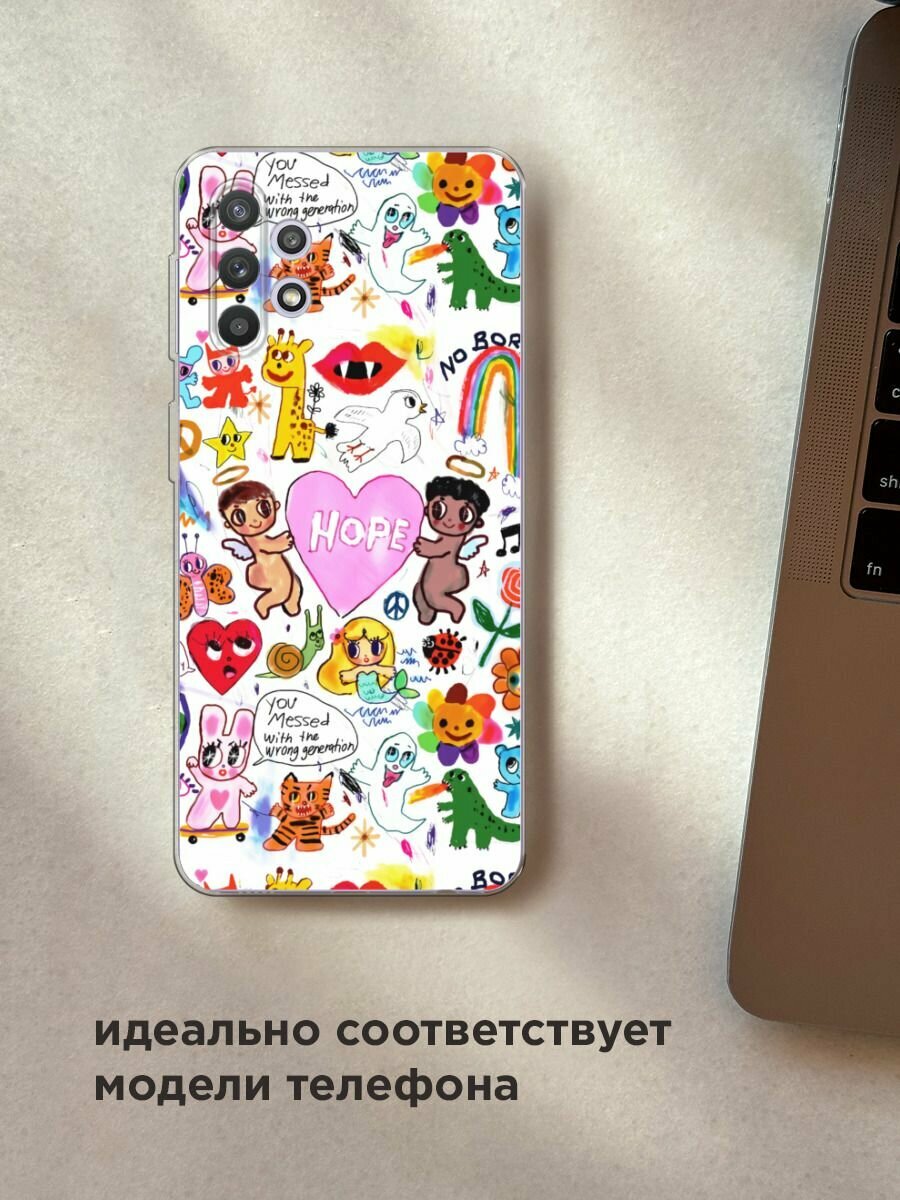 Чехол на Samsung Galaxy A32 / Самсунг Галакси А32 с принтом "Милые рисунки" — фото 1