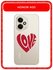 Чехол на Honor 400 / Хонор 400 с принтом "Love heart 2 - 14 февраля", прозрачный
