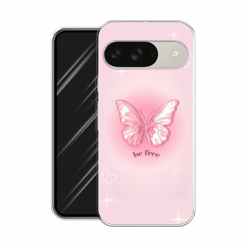 Чехол на Google Pixel 9 / Гугл Пиксель 9 с принтом "Be free butterfly 1" — фото 1