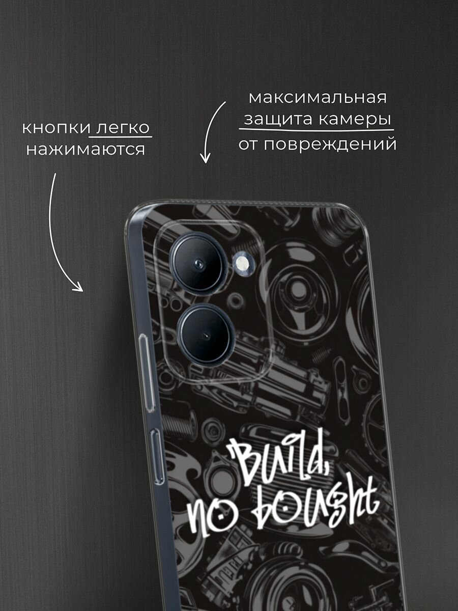 Чехол на Realme C33 / Реалми С33 с принтом "Build no bought" — фото 1