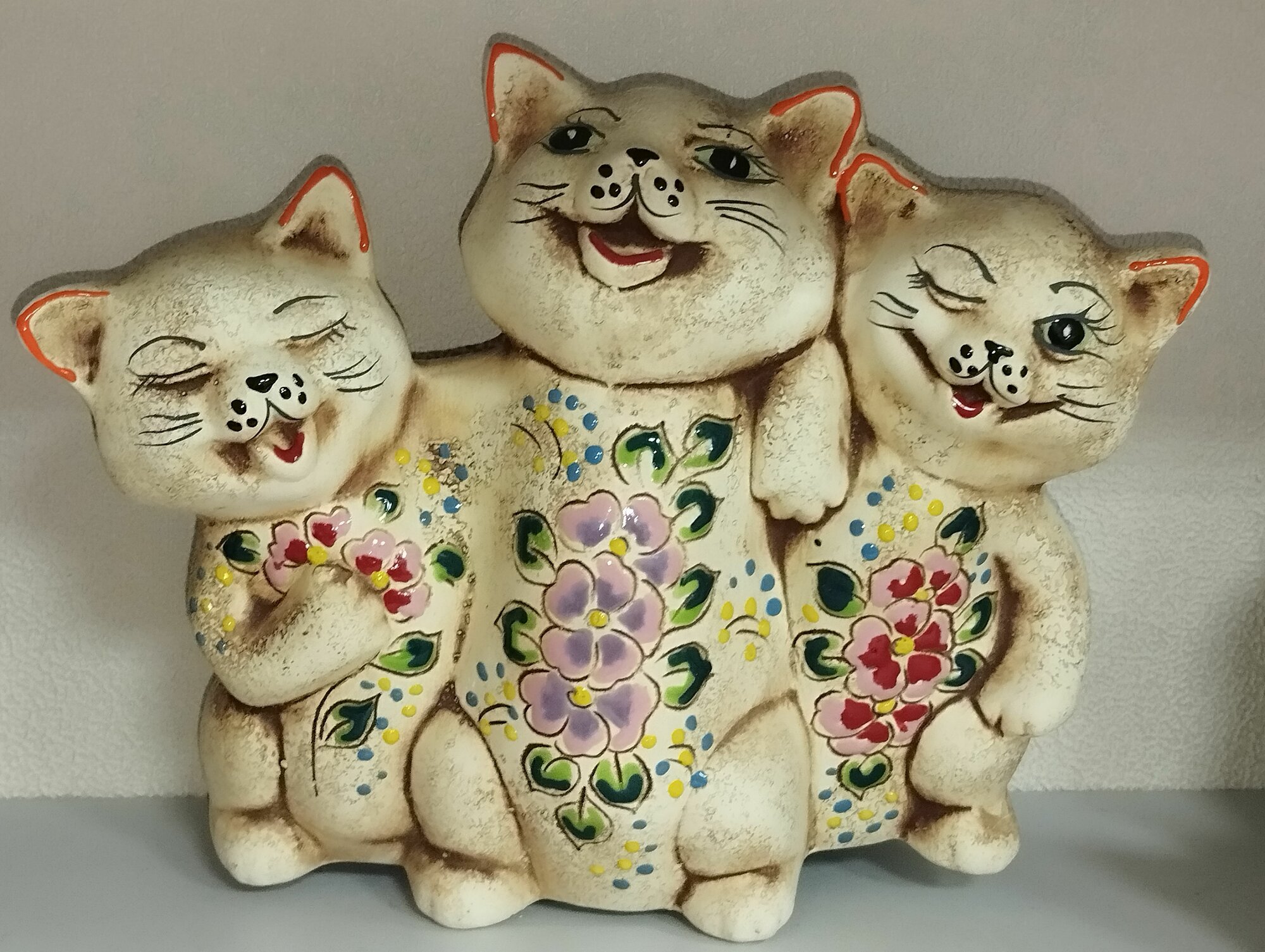 Три кота керамическая копилка