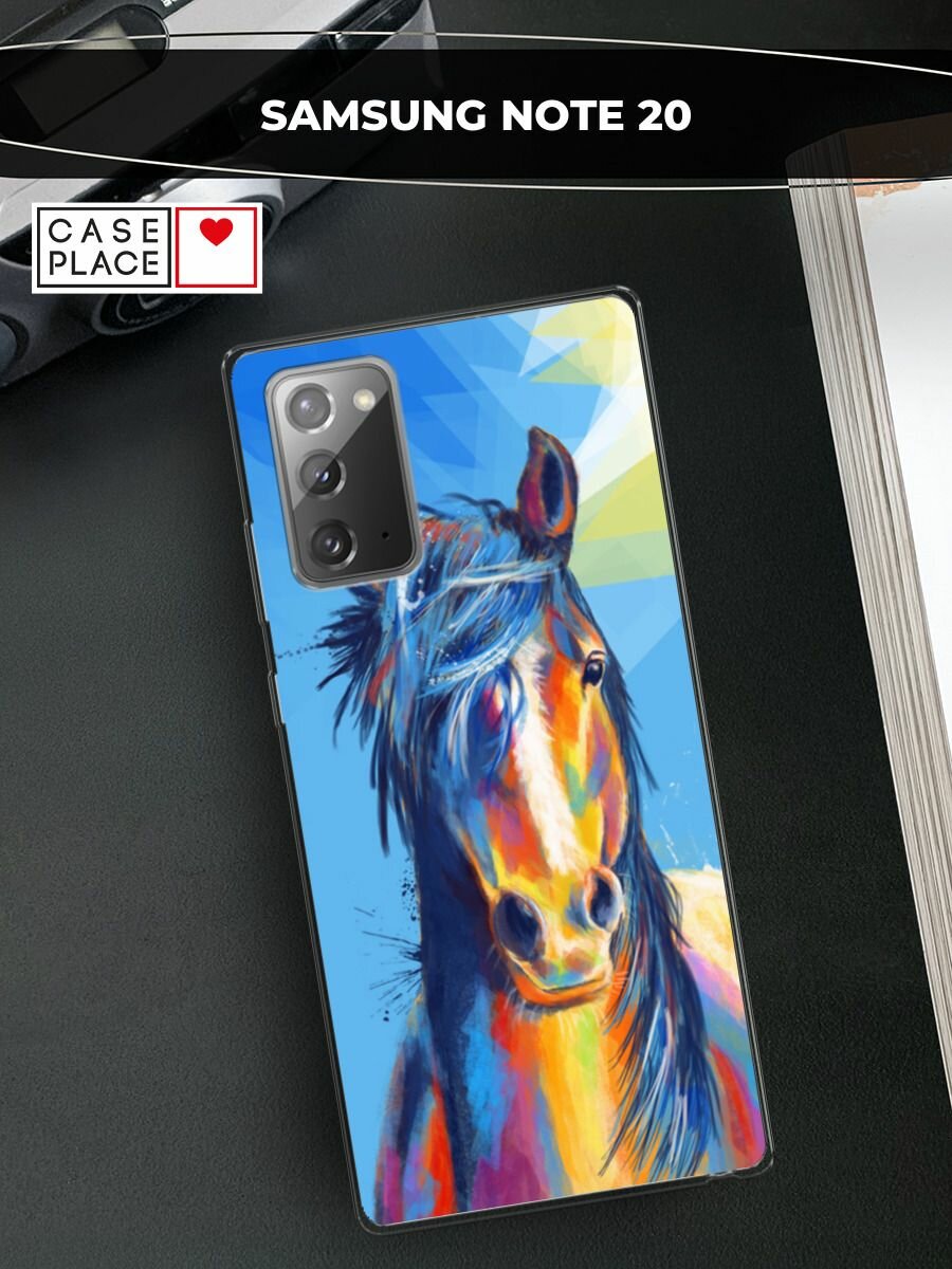 Чехол на Samsung Galaxy Note 20 / Самсунг Галакси Ноут 20 с принтом "Лошадь арт 3"