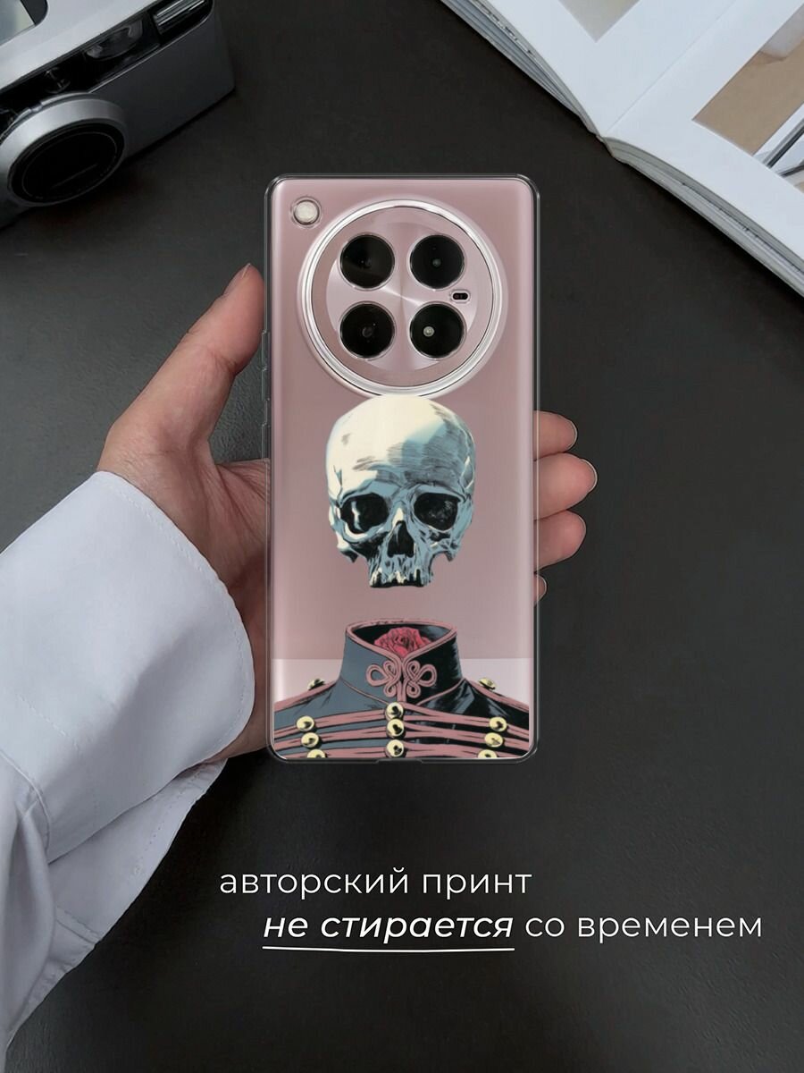 Чехол на Infinix Zero 40 4G / Инфиникс Зеро 40 4G с принтом "Гусар", прозрачный — фото 1