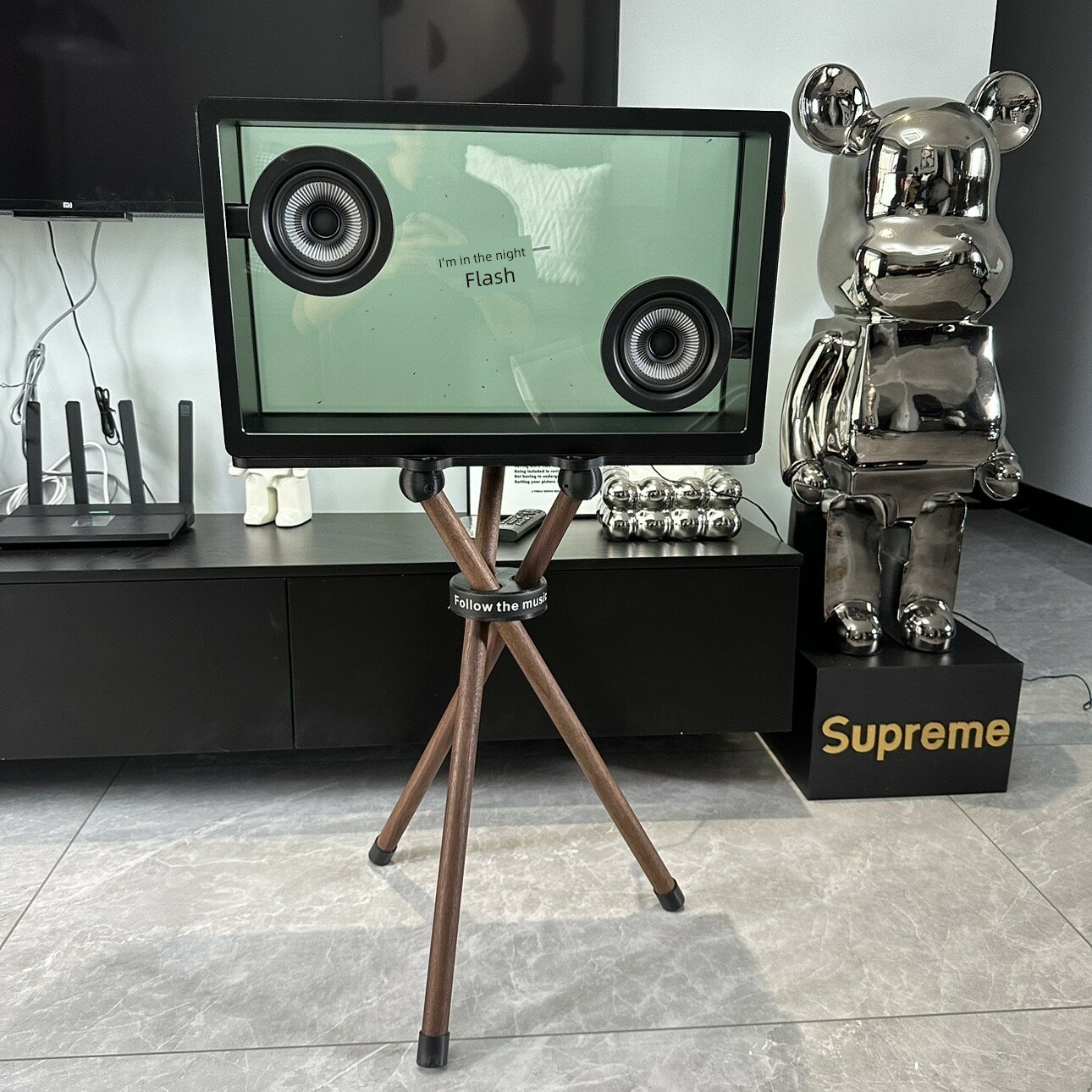 Подставка Art ｍａｓｔｅｒ для аудиоустройства 18,5 дюйма, дерево черного ореха, высота 56 см